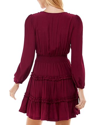 City Studios Juniors' Ruffled Fit & Flare Dress - Macy's