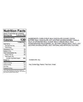 Frango Chocolates 1 LB Wrapped Milk Chocolate Caramel Gift Box, Created ...