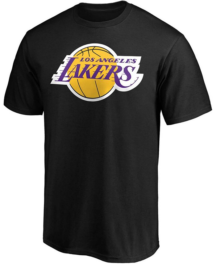 Fanatics Men's Black Los Angeles Lakers Primary Team Logo T-shirt - Macy's
