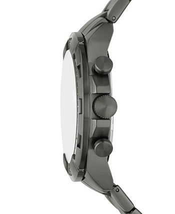 Fossil Men's Bronson Chronograph Gray Stainless Steel Bracelet Watch ...