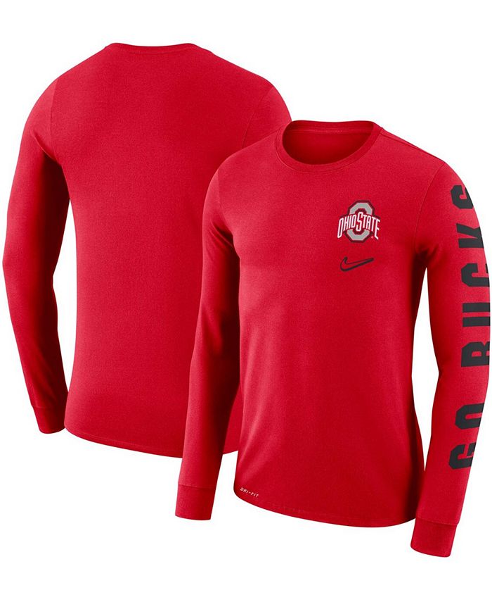 Nike Men's Scarlet Ohio State Buckeyes Local Mantra Performance Long ...