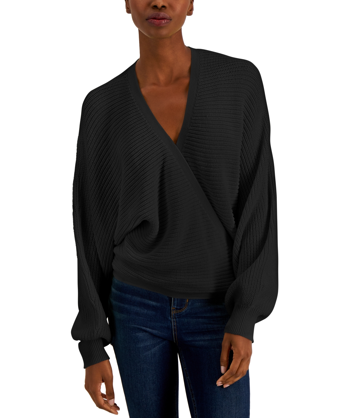 INC International Concepts Tie-Dye Wrap Sweater, Created for Macy's ...