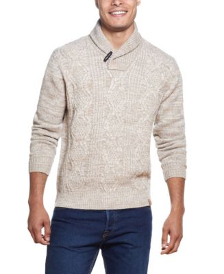 Weatherproof Vintage Men's Fisherman Shawl Sweater - Macy's