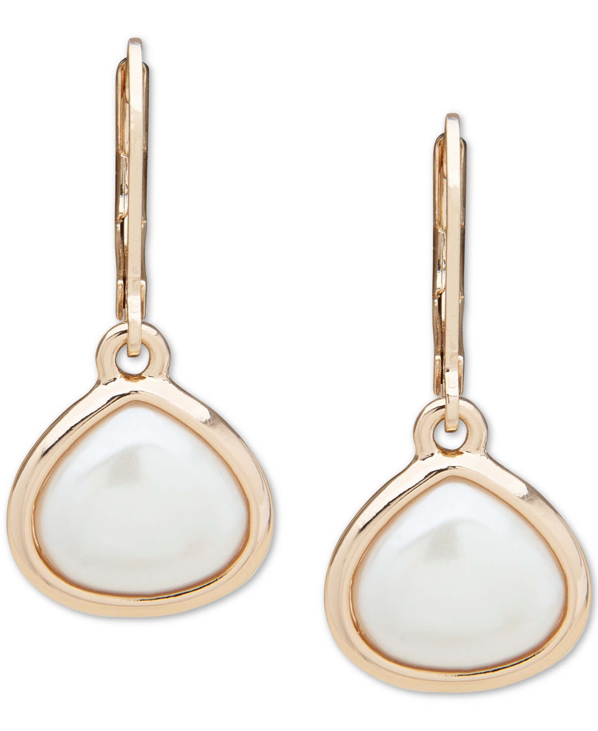 Click here for Anne Klein Gold-tone Imitation Pearl Drop Earrings... prices