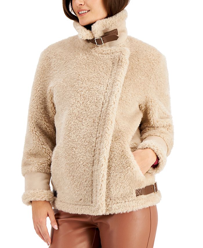 Marella Bobbio Teddy Bear Jacket - Macy's