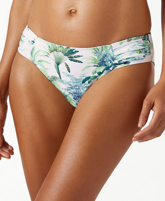 Tommy Bahama Palm Modern Reversible Shirred Hipster Bikini Bottom Macys