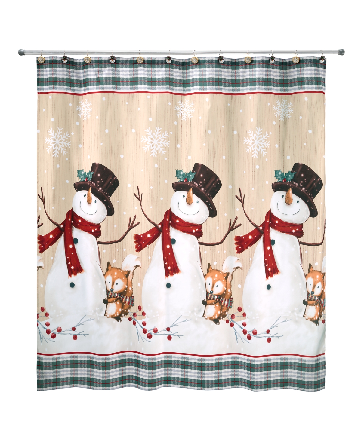 Click here for Avanti Friends Gather Holiday Printed Shower Curta... prices