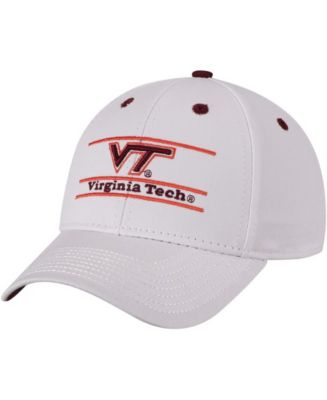 Men's White Virginia Tech Hokies VT Classic Bar Adjustable Snapback Hat ...