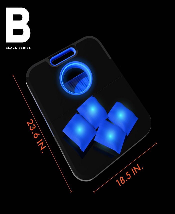 Black Series Light Up Bean Bag Toss Outdoor Game Set with Boards ...