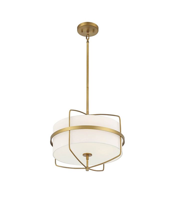 Meridian Lighting Tambor 3-Light Pendant - Macy's