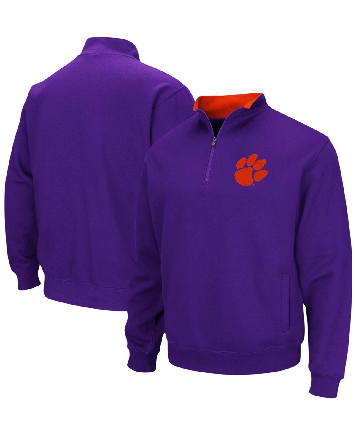 Click here for Mens Purple Clemson Tigers Tortugas Logo Quarter-Z... prices