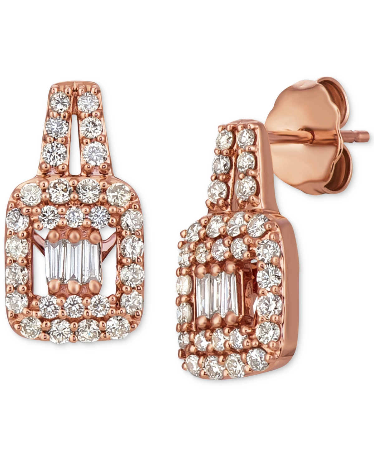 Click here for Le Vian Nude Diamond Openwork Round & Baguette Dro... prices