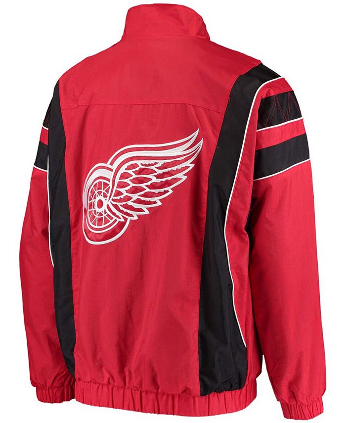 Starter Men's Red Detroit Red Wings Impact Half-Zip Jacket - Macy's