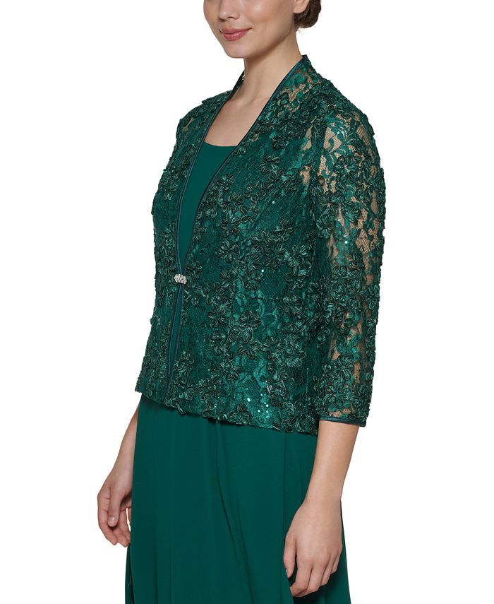 Jessica Howard Petite Midi Dress and Lace Jacket & Reviews - Dresses ...