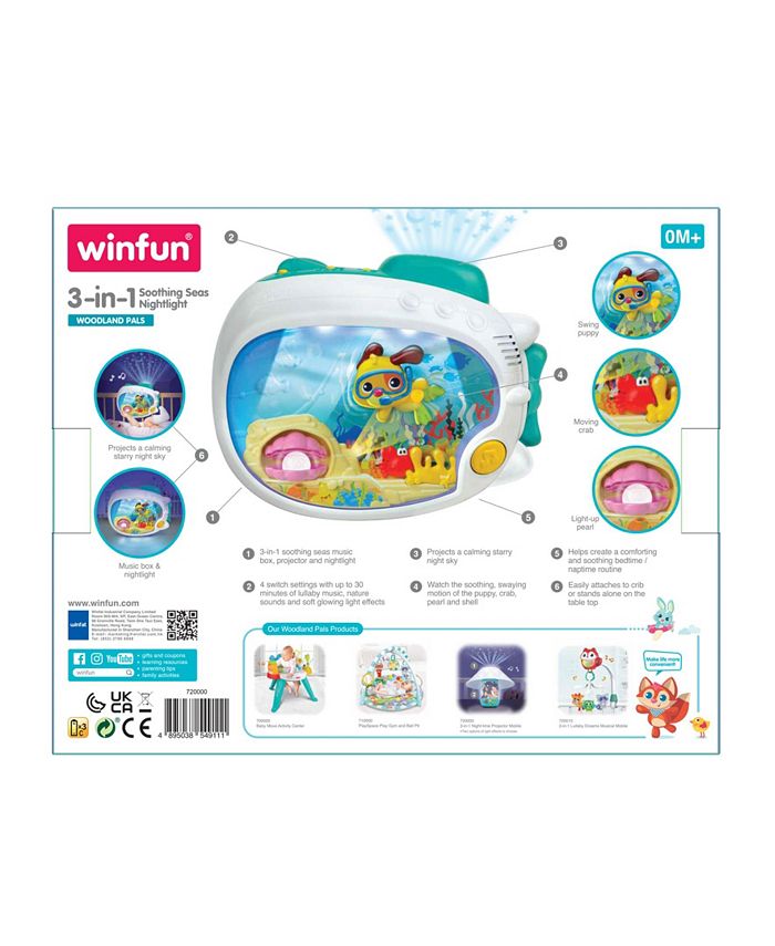 Winfun 3 in 1 Soothing Seas Nightlight - Macy's