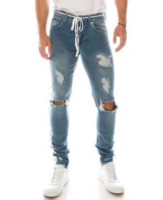 Men's Modern Skinny Fit Distressed Track Jeans - Macy's