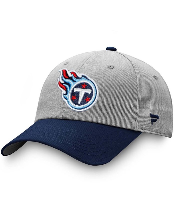 Fanatics Men's Heather Gray, Navy Tennessee Titans Two-Tone Snapback ...