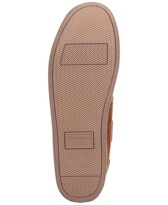 Club Room Men's Moccasin Slippers, Created for Macy's - Macy's