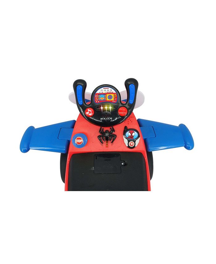 Marvel Lights and Sounds Spidey Activity Plane Ride-On - Macy's