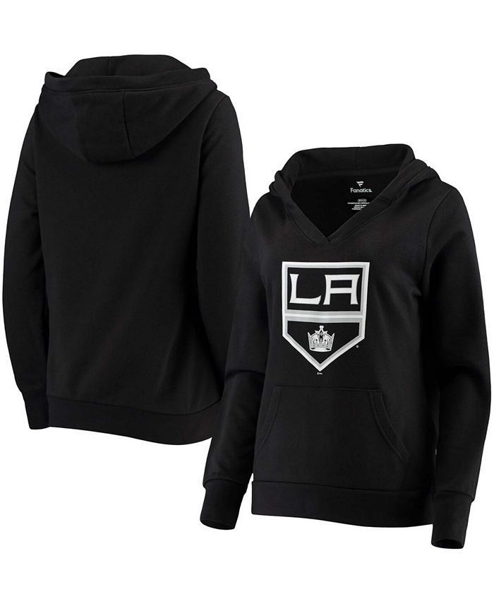 Fanatics Plus Size Black Los Angeles Kings Primary Team Logo Fleece V ...