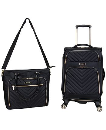 Kenneth Cole Reaction Chelsea Softside Chevron Expandable 2pc 20" Carry ...