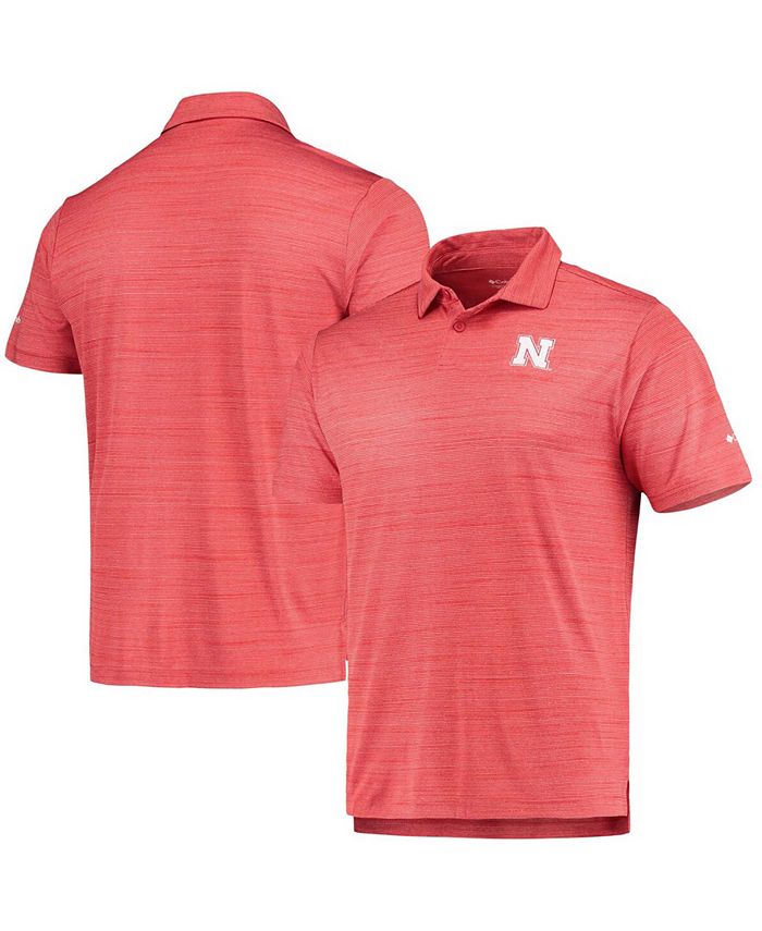 Columbia Men's Scarlet Nebraska Huskers Team Logo Polo Shirt - Macy's