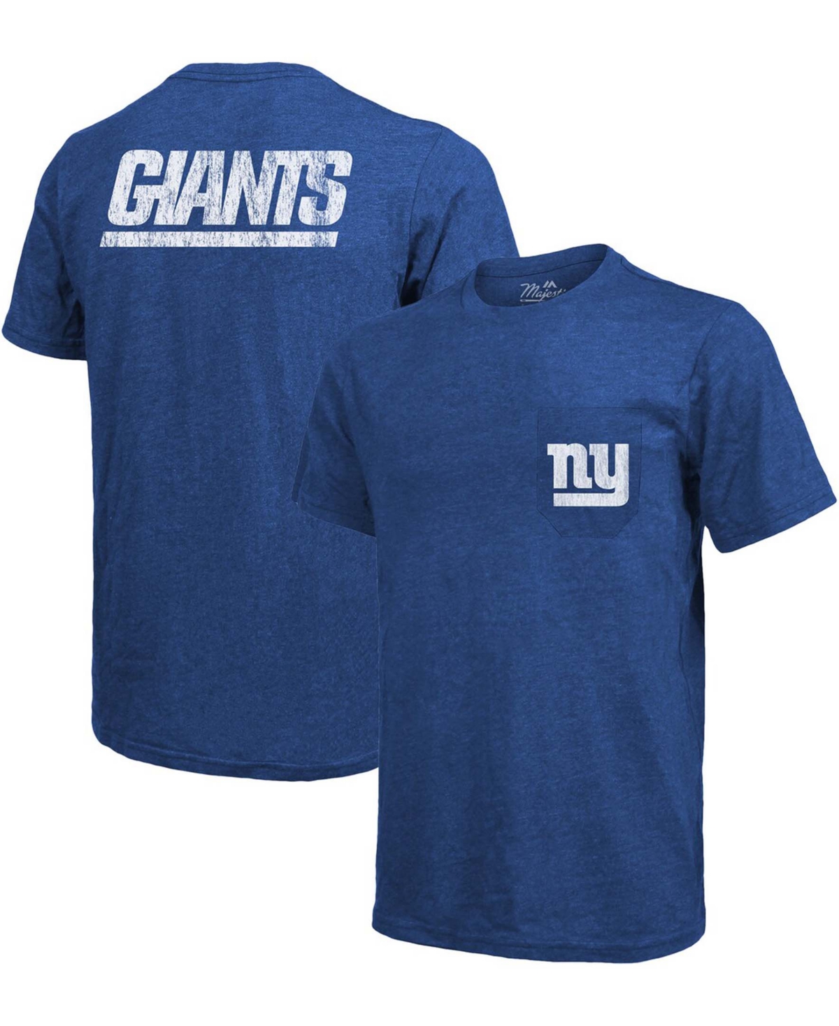 Click here for New York Giants Tri-Blend Pocket T-shirt - Heather... prices