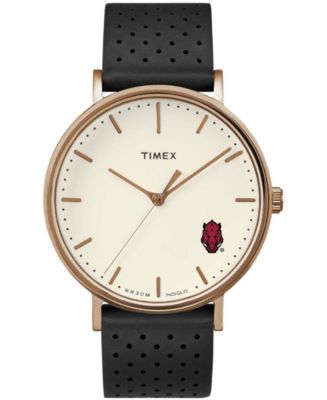 Black Timex Arkansas Razorbacks Grace Watch - Macy's