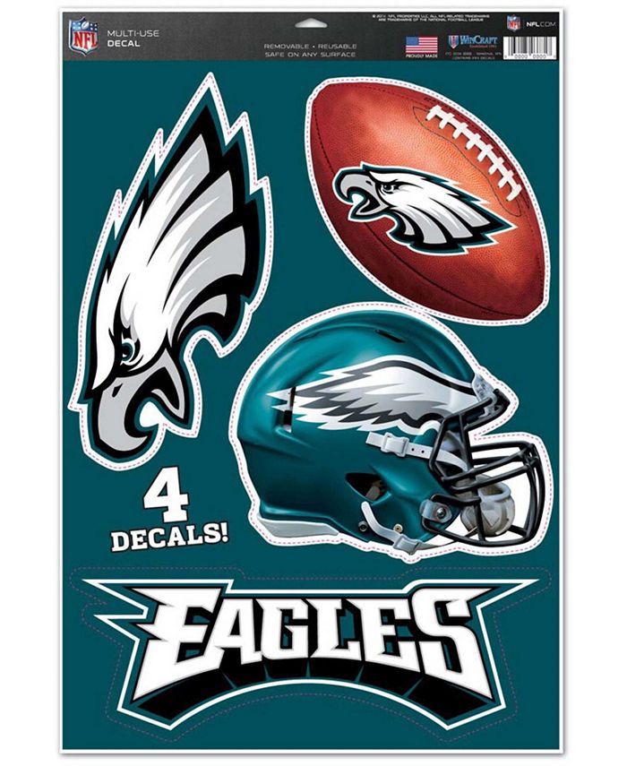Wincraft Philadelphia Eagles 1 Fan 11" x 17" Multi-Use Decal Sheet ...