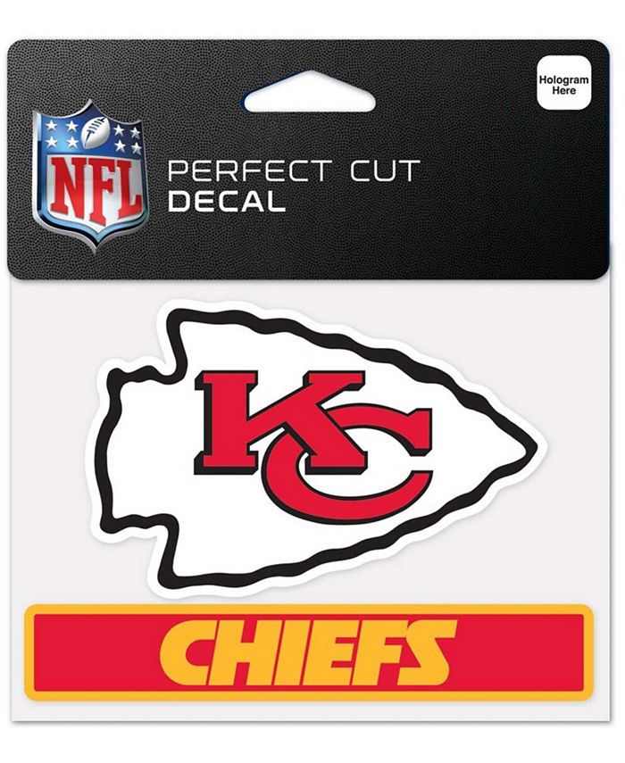 Wincraft Multi Kansas City Chiefs 4" x 5" Perfect Cut Logo Slogan Decal ...