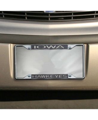 Multi Iowa Hawkeyes Carbon Fiber Team License Plate Frame