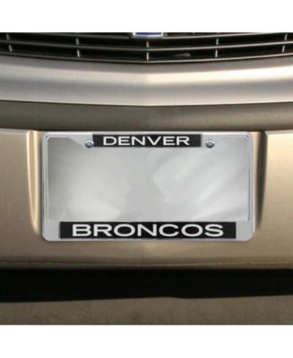 Black Denver Broncos Glitter License Plate Frame - Macy's
