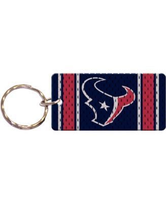Multi Houston Texans Jersey Printed Acrylic Team Color Logo Keychain ...