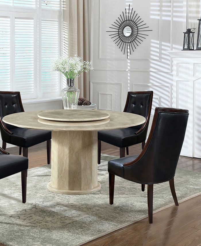 Best Master Furniture Raphael Traditional Faux Leather Dining Side ...