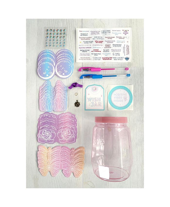 Bright Stripes Wish Craft Wish Jar - 32 Customizable Cards - Macy's