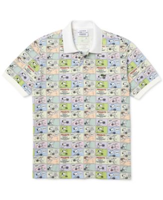 Lacoste Men's Peanuts Comic Strip Graphic Polo Shirt - Macy's