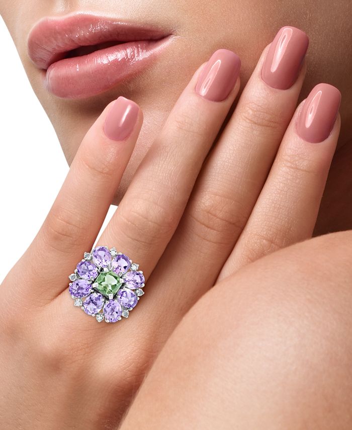 EFFY Collection EFFY® Pink Amethyst (10-1/10 ct. t.w.) & Green Quartz ...