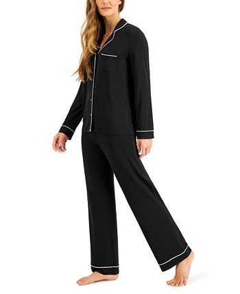 Alfani Notch Collar Pajama Set, Created for Macy's & Reviews - All ...