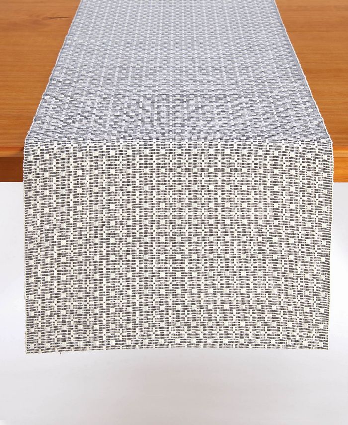 Tableau Cross Weave-Slate Table Runner, 72" x 14" - Macy's