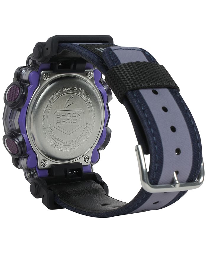G-Shock Men's Analog Digital Purple & Black Fabric Fabric Strap Watch ...