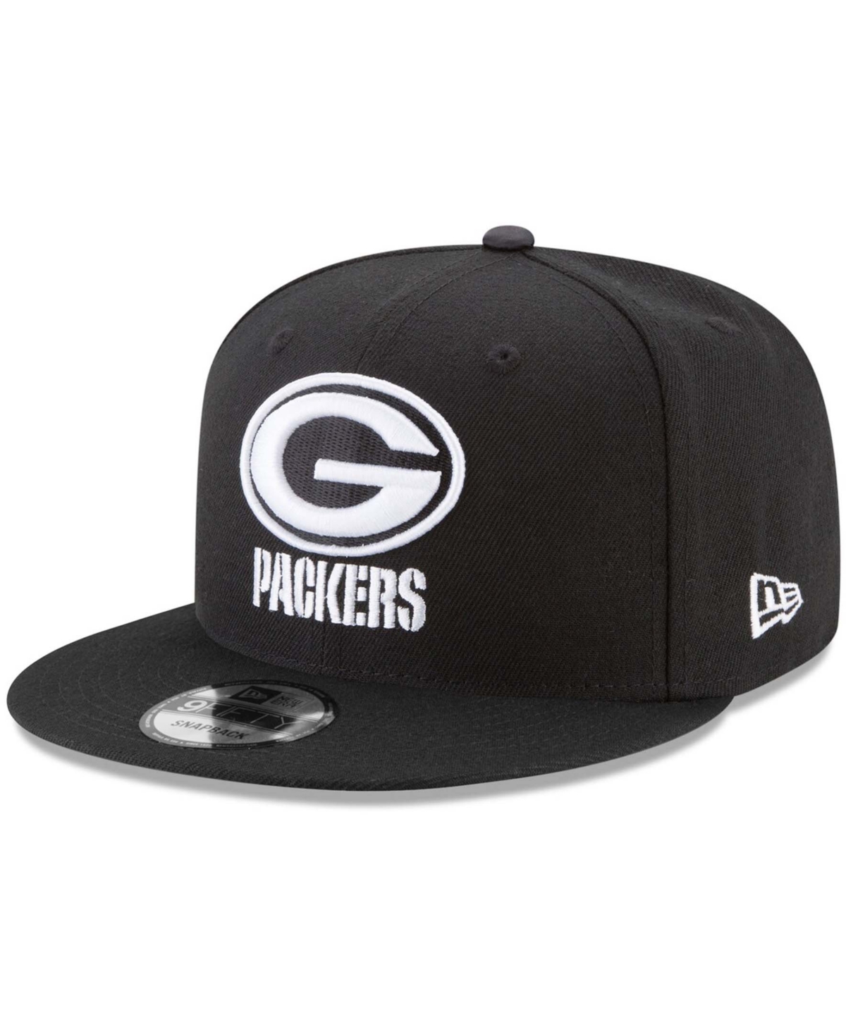 Click here for Mens Black Green Bay Packers B-Dub 9Fifty Adjustab... prices