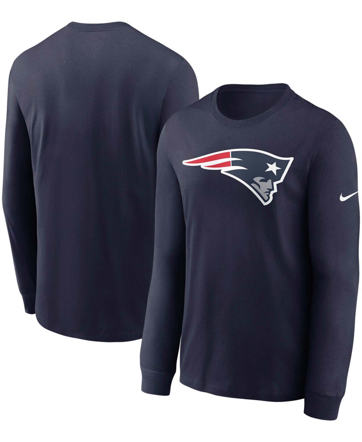 Click here for Mens Navy New England Patriots Primary Logo Long S... prices