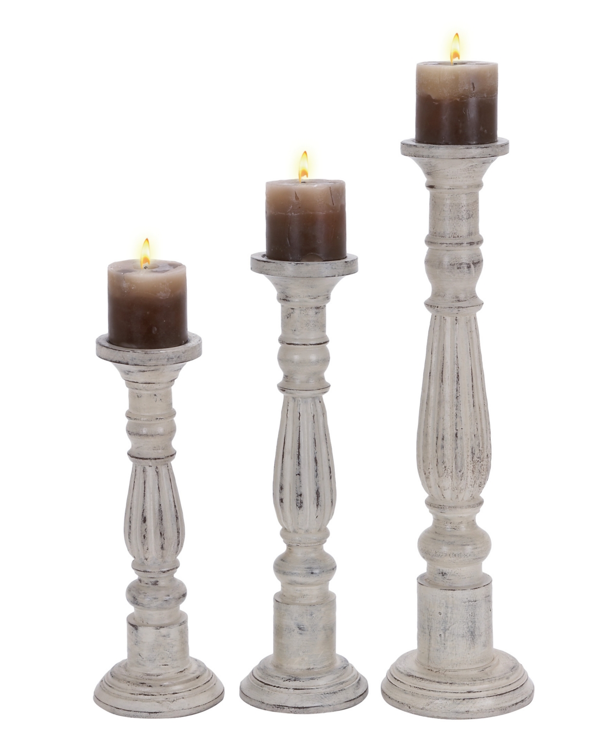 Click here for Traditional Candle Holders  Set of 3 - White prices