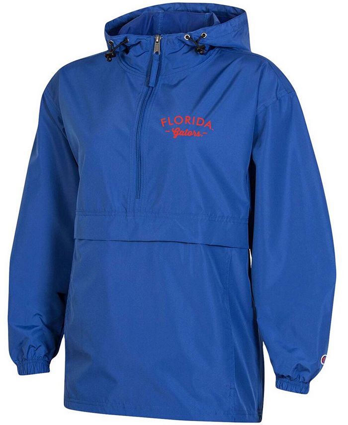 Champion Women's Royal Florida Gators Packable Half-Zip Light Rain ...