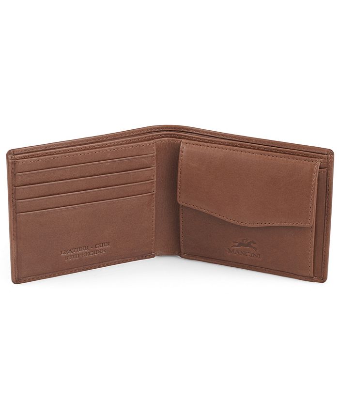Mancini Men's Bellagio Collection Bifold Wallet with Coin Pocket - Macy's