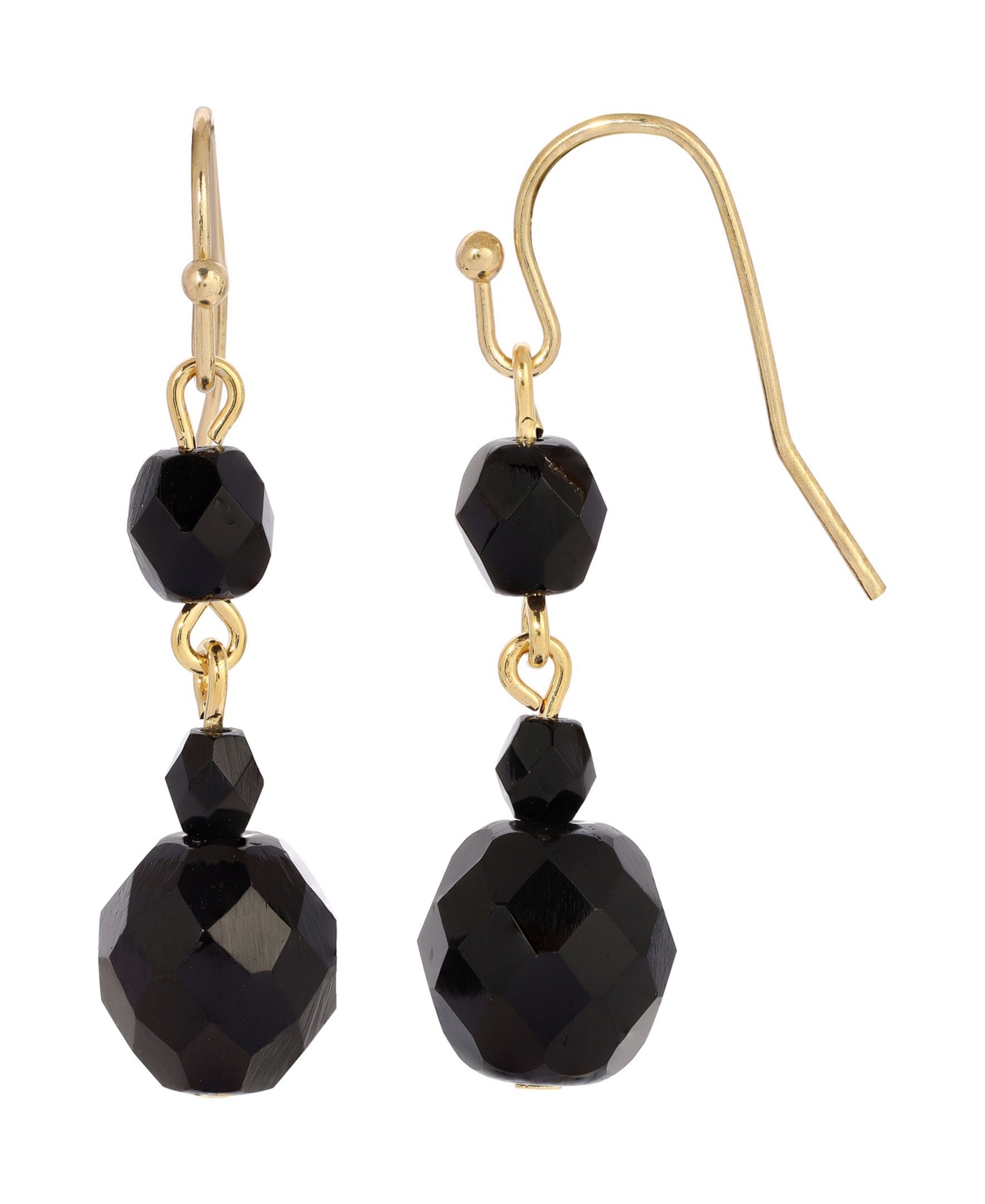 Click here for 2028 Beaded Drop Earring - Black prices