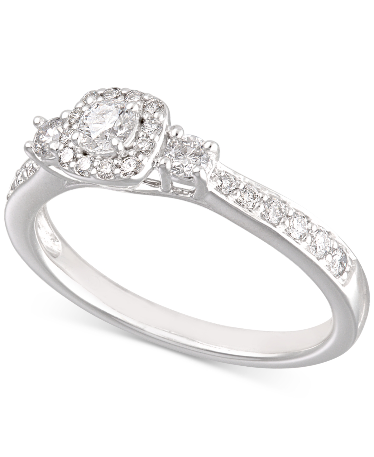 Click here for Diamond Engagement Ring (1/2 ct. t.w.) in 14k Whit... prices