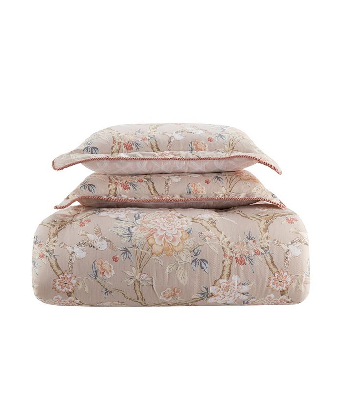 Waverly Mudan 4 Piece Comforter Set, Queen - Macy's