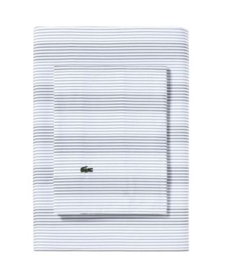 Lacoste Home Striped Cotton Percale Sheet Sets - Macy's