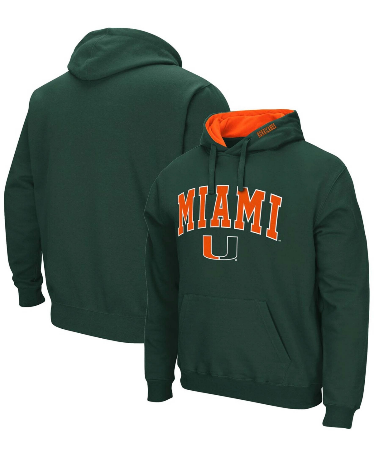 Click here for Mens Green Miami Hurricanes Arch Logo 3.0 Pullover... prices